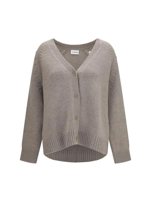 P.a.r.o.s.h V-neck Button Cardigan - Cream