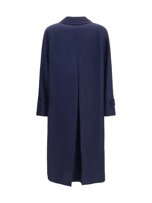 BLAZÉ MILANO Blazè Milano Wool Trench Coat - Blue
