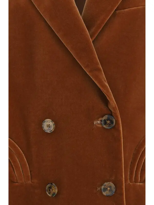 BLAZÉ MILANO Blazè Milano Jealousy Everynight Velvet Blazer - Brown