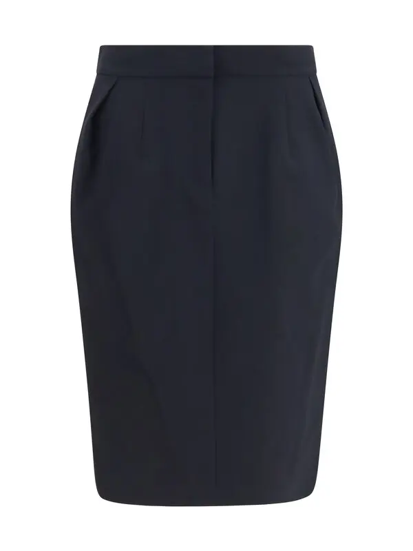 Magda Butrym Pleated Midi Skirt - Black