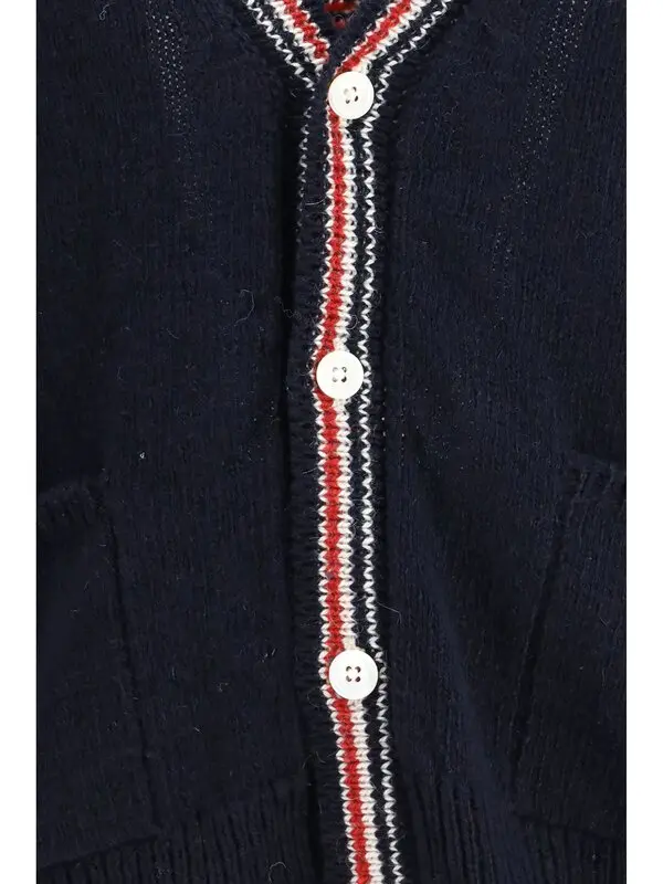 Thom Browne Hector Donegal Yarn Cardigan - Blue