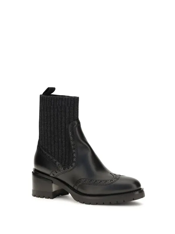 Santoni Ferret Leather Boots