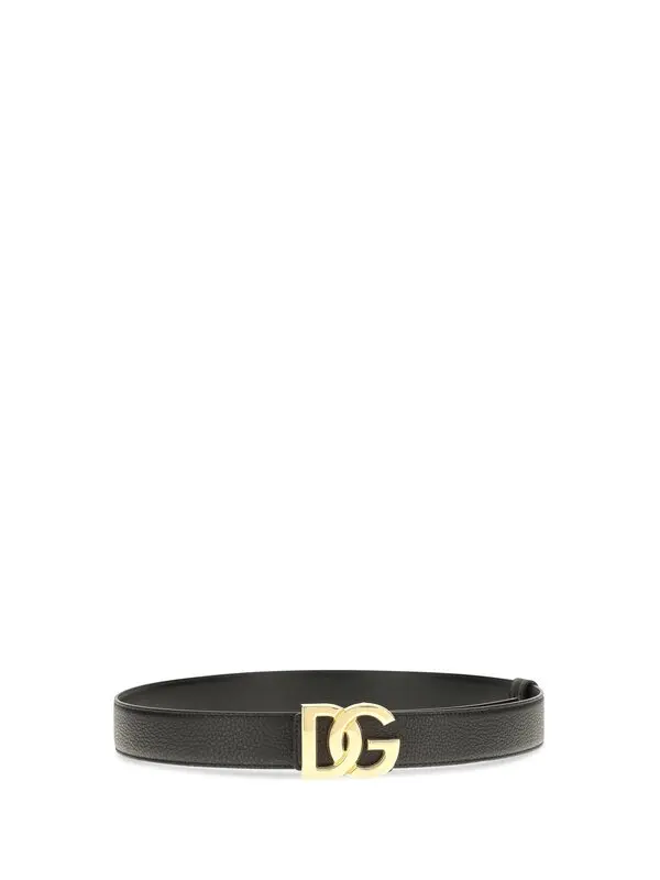 Dolce & Gabbana Calfskin Leather Belt