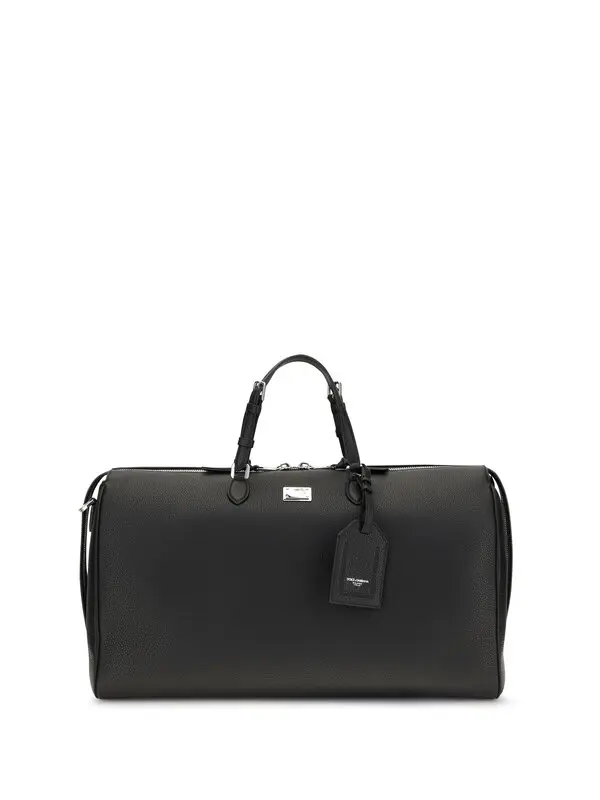 Dolce & Gabbana Vittoria Calfskin Travel Bag - Black