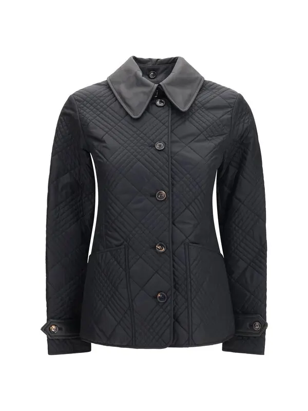 Burberry Fernleigh Quilted Nylon Jacket - Black