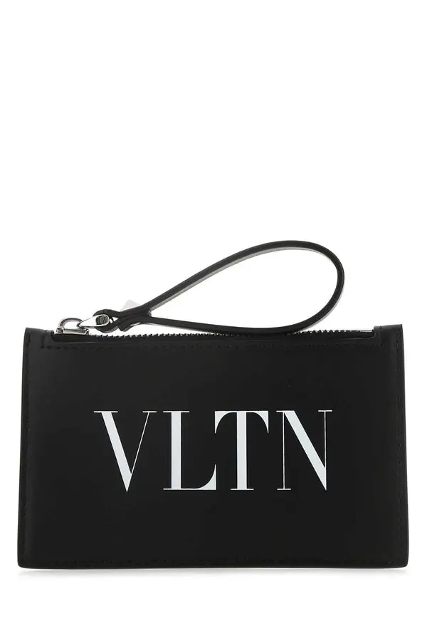 Valentino Garavani Leather Card Holder - Black