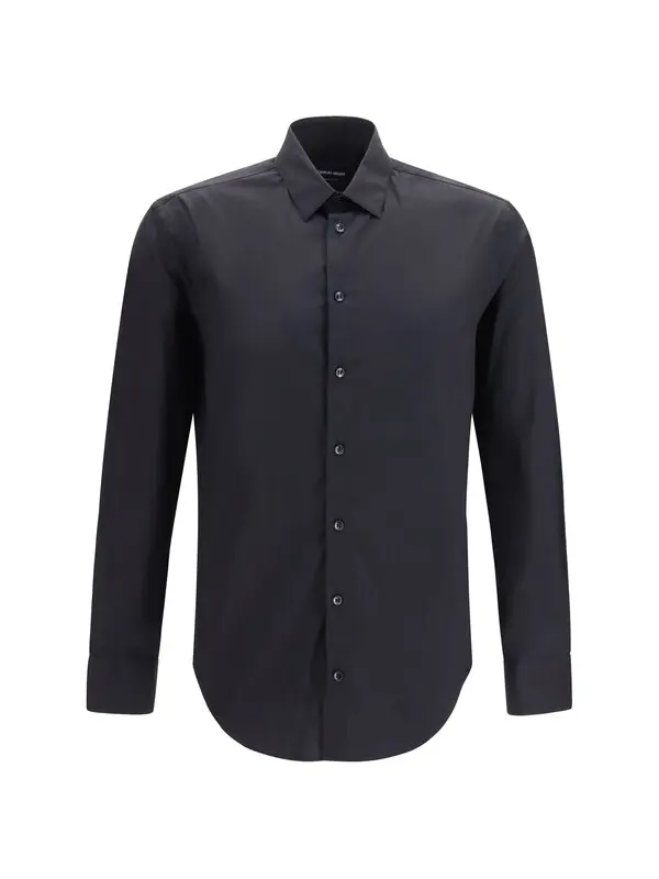 Giorgio Armani Shirt Slim Fit In Stretch Cotton Poplin