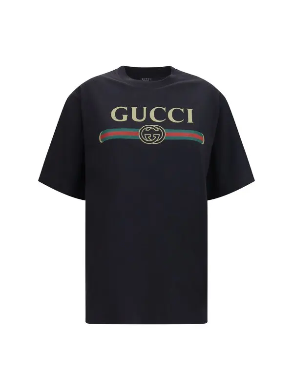 Gucci Cotton And Silk Jersey T-shirt - Black