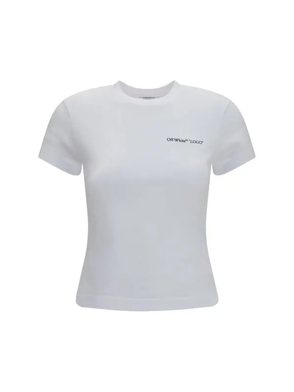Off-White Slim Fit Printed T-shirt - White