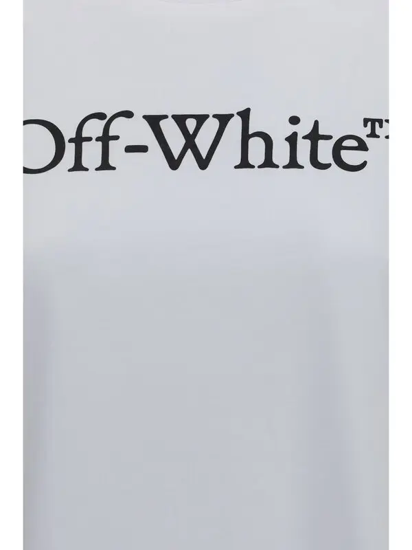 Off-White Big Logo Bookish" T-shirt - White