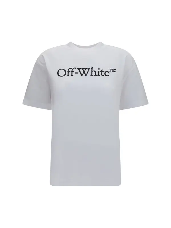 Off-White Big Logo Bookish" T-shirt - White