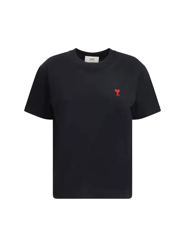 AMI Paris Logo T-shirt - Black