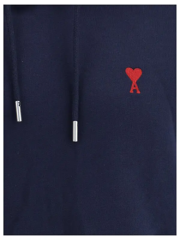 AMI Paris Logoed Hoodie