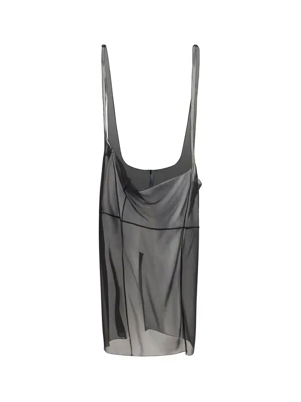 Prada Cigaline Midi Skirt With Suspender Straps - Black