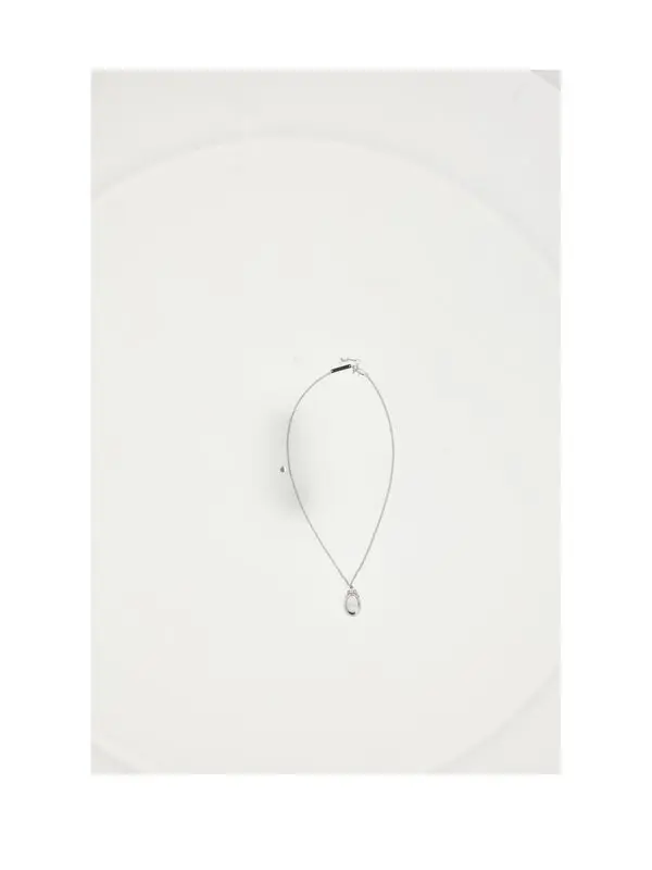 Dior Medallion Necklace - Silver