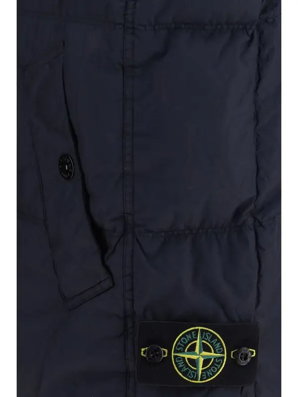 Stone Island Crinkle Reps Ny Padded Vest - Blue