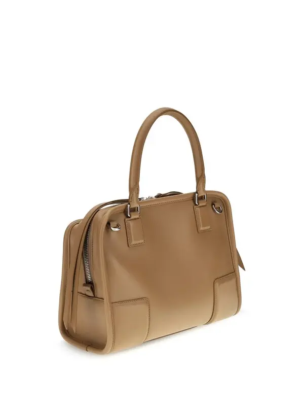 Loewe Small Amazona 180 Handbag In Calfskin - Cream
