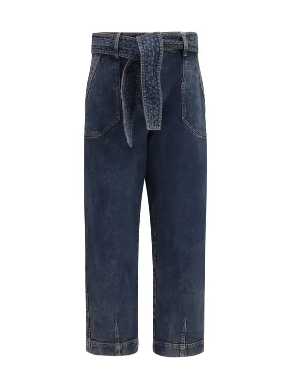 Giorgio Armani Wide-leg Jeans With Belt