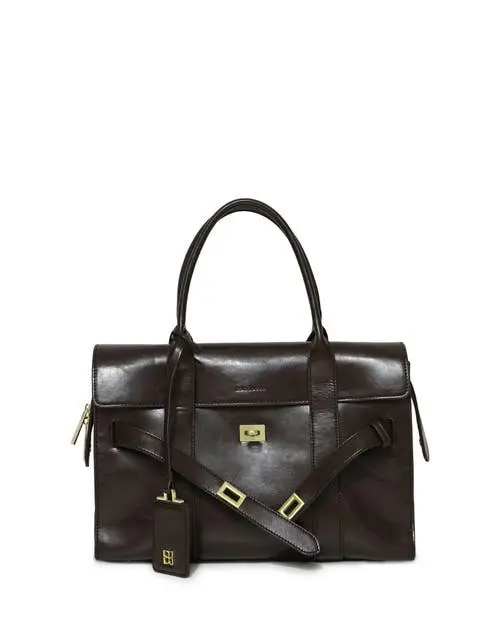 BELLE & BLOOM So What Tote Bag - Dark Brown
