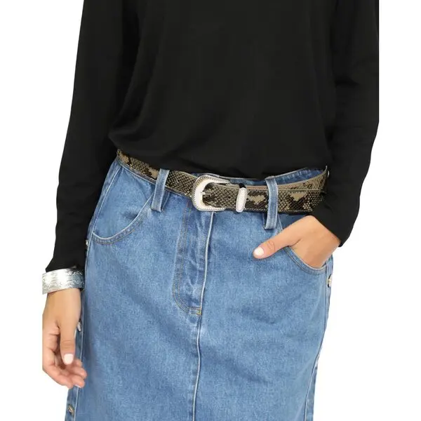 BELLE & BLOOM Reset Western Belt - Brown