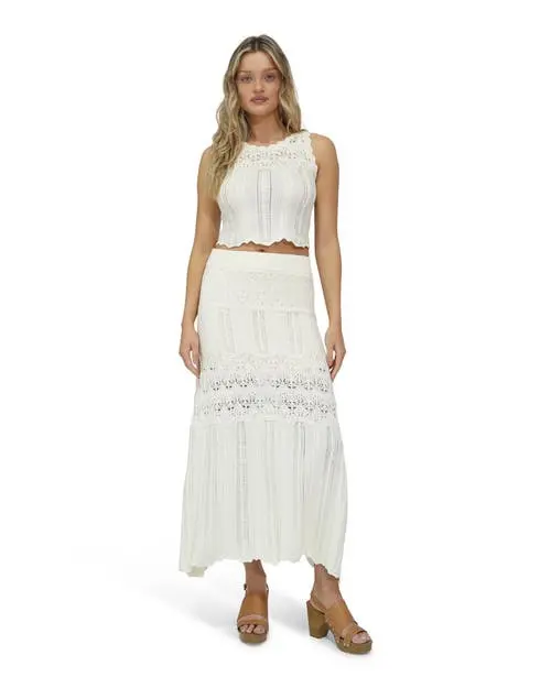 BELLE & BLOOM Harvest Haze Crochet Crop Top