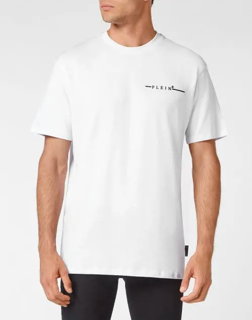Philipp Plein T-shirt Round Neck Ss Tm Comfort - White/black