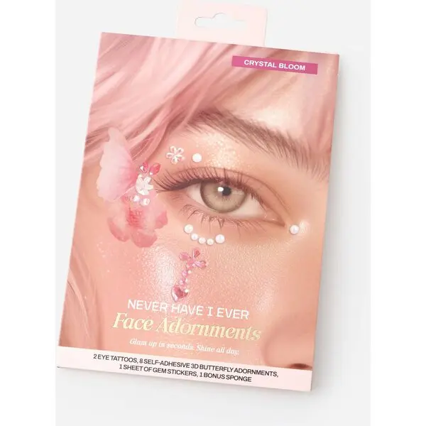 NEVER HAVE I EVER Crystal Bloom Face Adornments
