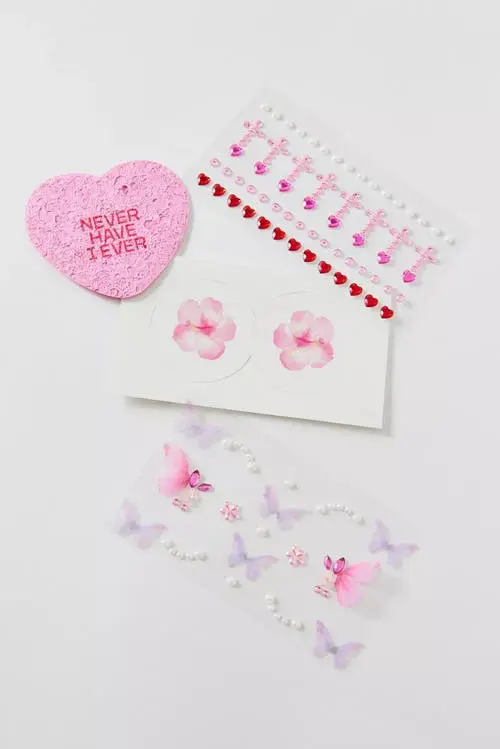 NEVER HAVE I EVER Crystal Bloom Face Adornments