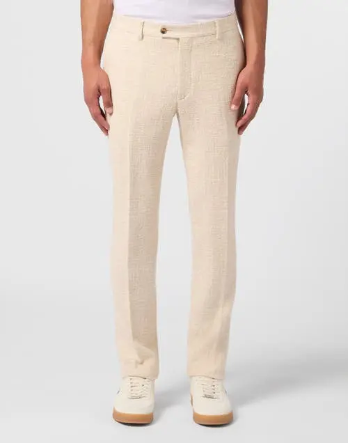 Philipp Plein Tailored Linen Bouclé Trousers