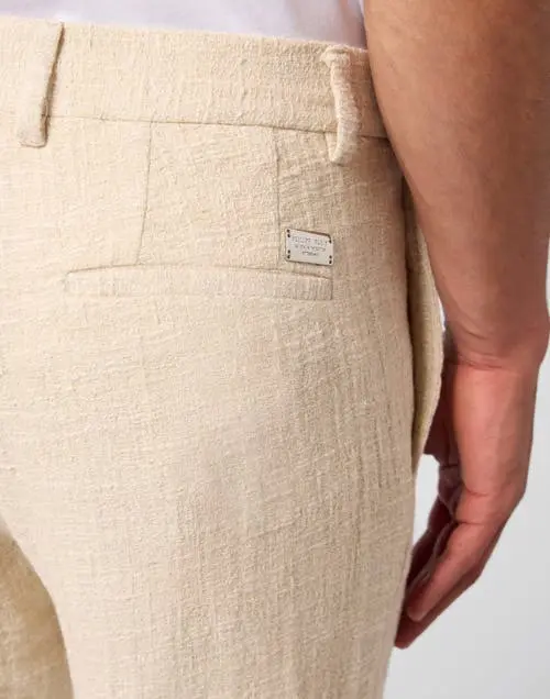 Philipp Plein Tailored Linen Bouclé Trousers