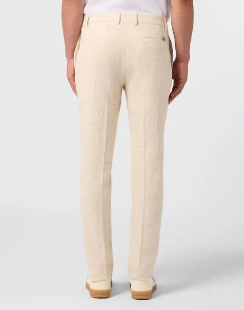 Philipp Plein Tailored Linen Bouclé Trousers