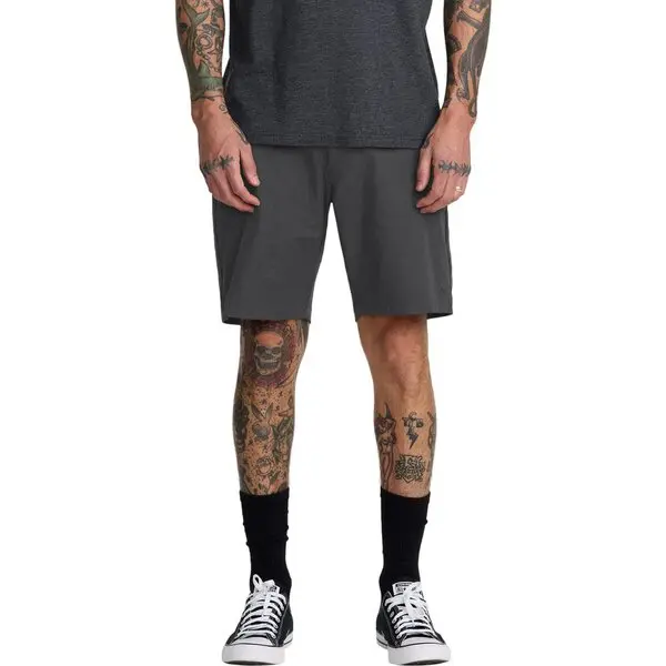 Rvca Water Repellent Hybrid Shorts - Black