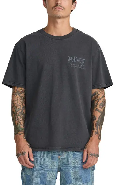 Rvca Big Press Cotton Graphic T-shirt