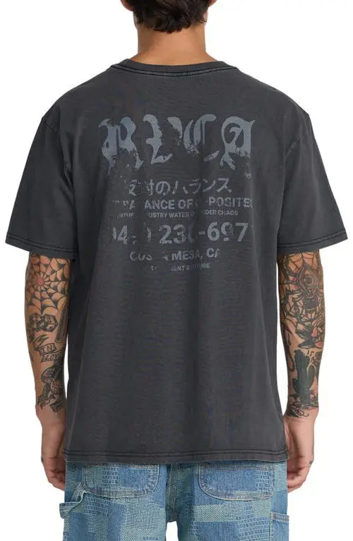 Rvca Big Press Cotton Graphic T-shirt
