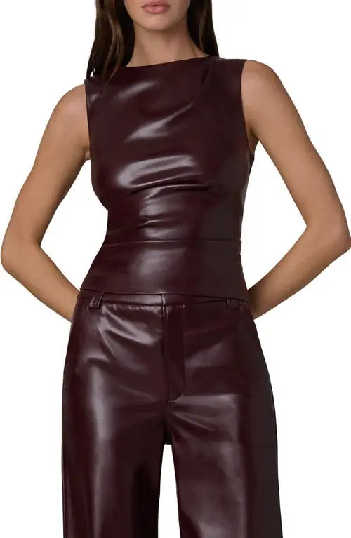 Joe's Jeans The Meg Faux Leather Sleeveless Top