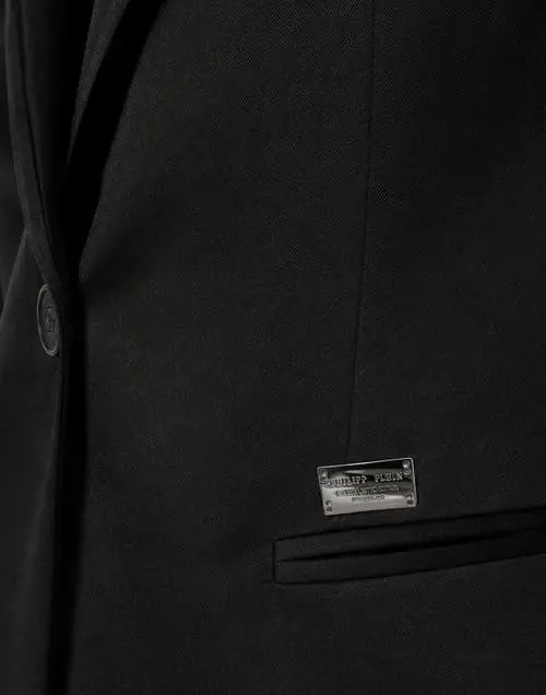 Philipp Plein Cady Cargo Fit Blazer - Black