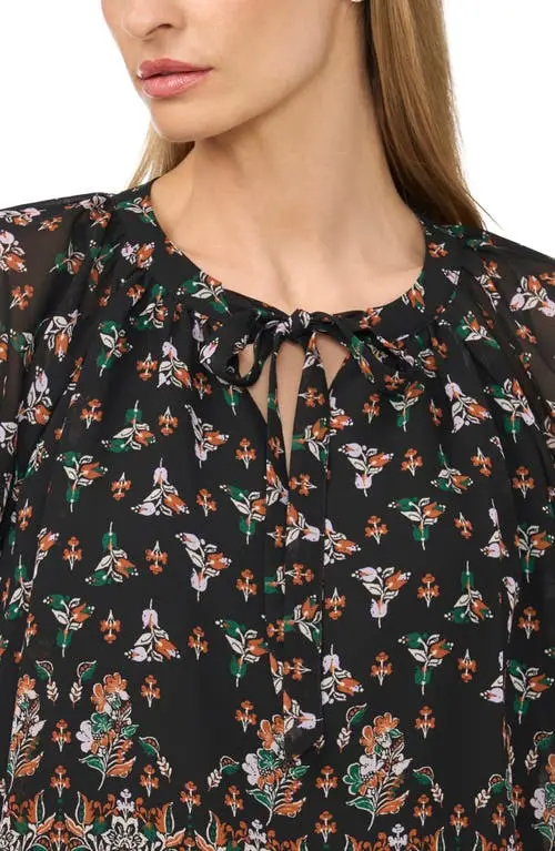 CECE DUPRAZ Floral Print Raglan Top