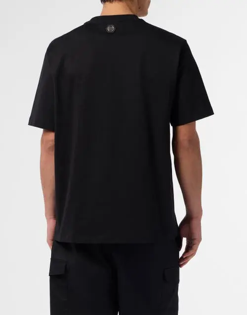 Philipp Plein Round Neck T-shirt Skull Stones
