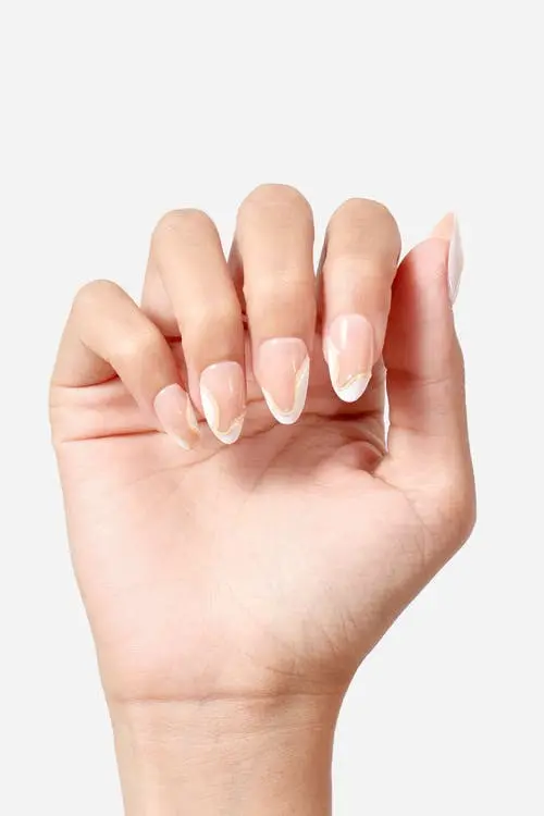 NEVER HAVE I EVER Simple But Make It A Statement Short Almond Press On Nails