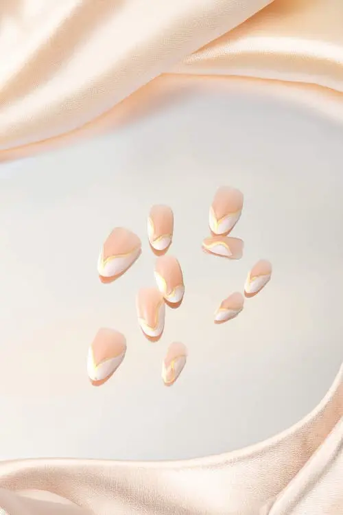 NEVER HAVE I EVER Simple But Make It A Statement Short Almond Press On Nails