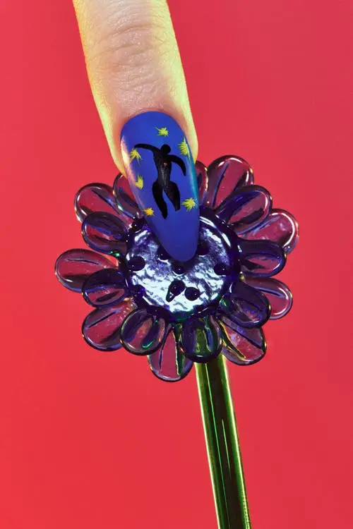 NEVER HAVE I EVER Henri Matisse Icarus Almond Press On Nails