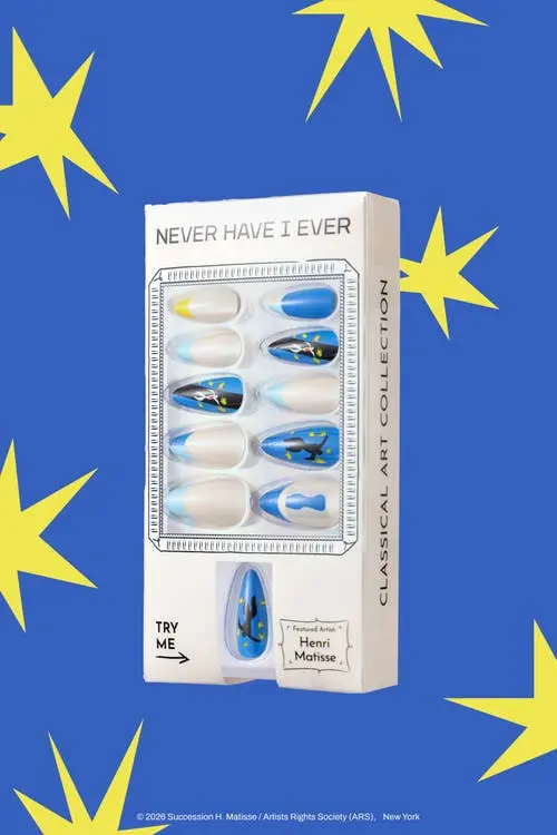 NEVER HAVE I EVER Henri Matisse Icarus Almond Press On Nails