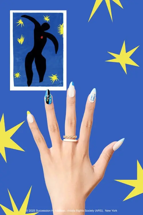NEVER HAVE I EVER Henri Matisse Icarus Almond Press On Nails