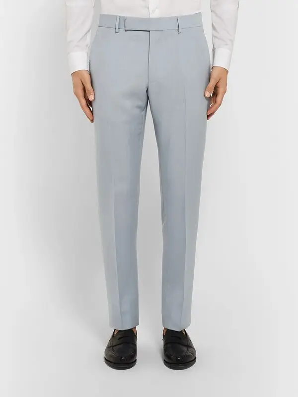 Dunhill Slim-fit Mohair And Wool-blend Suit Trousers