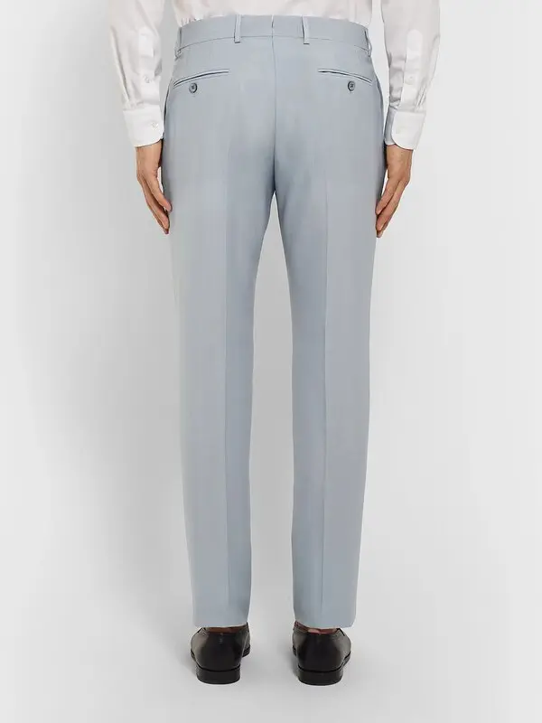 Dunhill Slim-fit Mohair And Wool-blend Suit Trousers