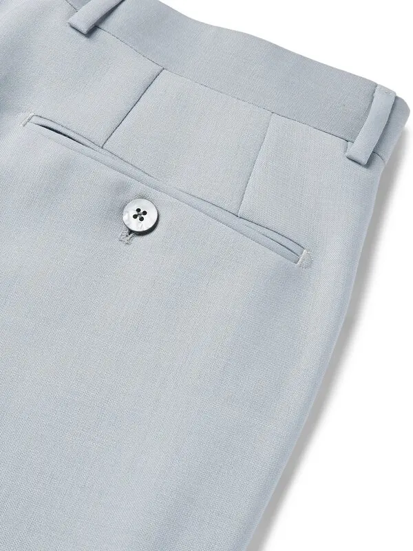 Dunhill Slim-fit Mohair And Wool-blend Suit Trousers