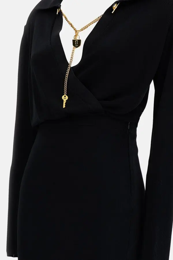 Elisabetta Franchi Knit Midi Dress