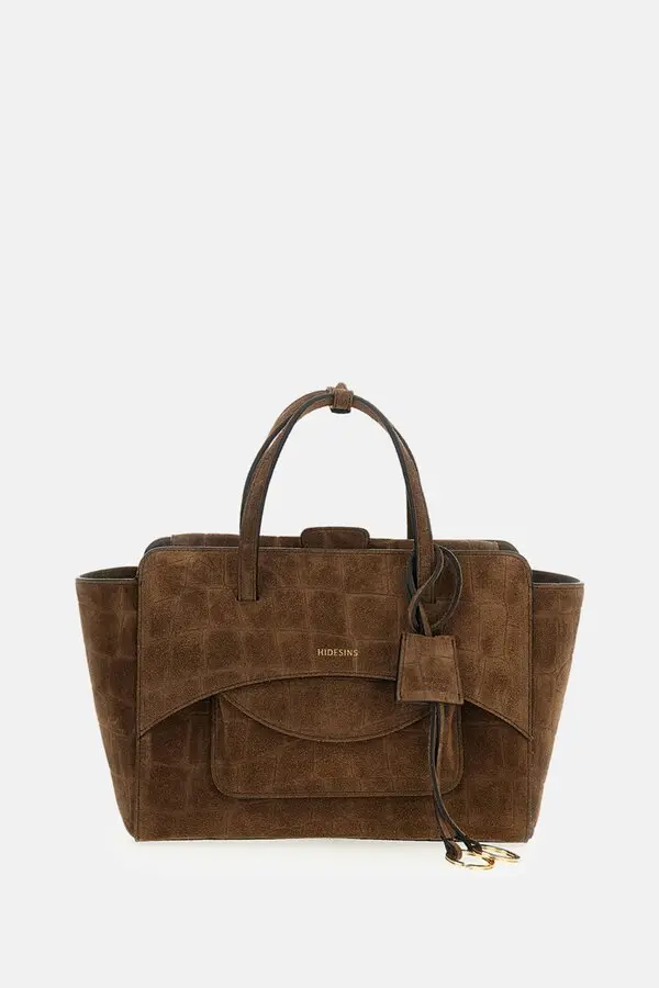 HIDESINS Suede Flap Crossbody Bag M