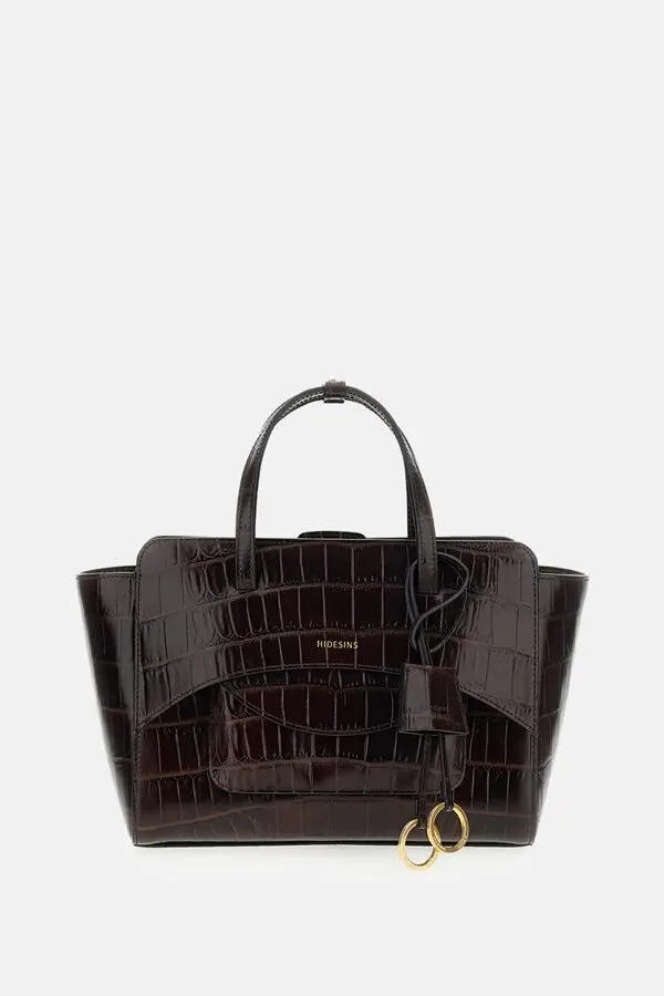 HIDESINS Borsa Tracolla Flap M - Marrone