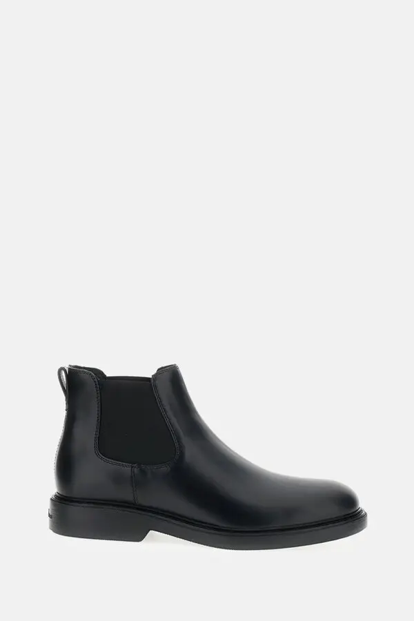 Hogan Chelsea Ankle Boots In Smooth Leather